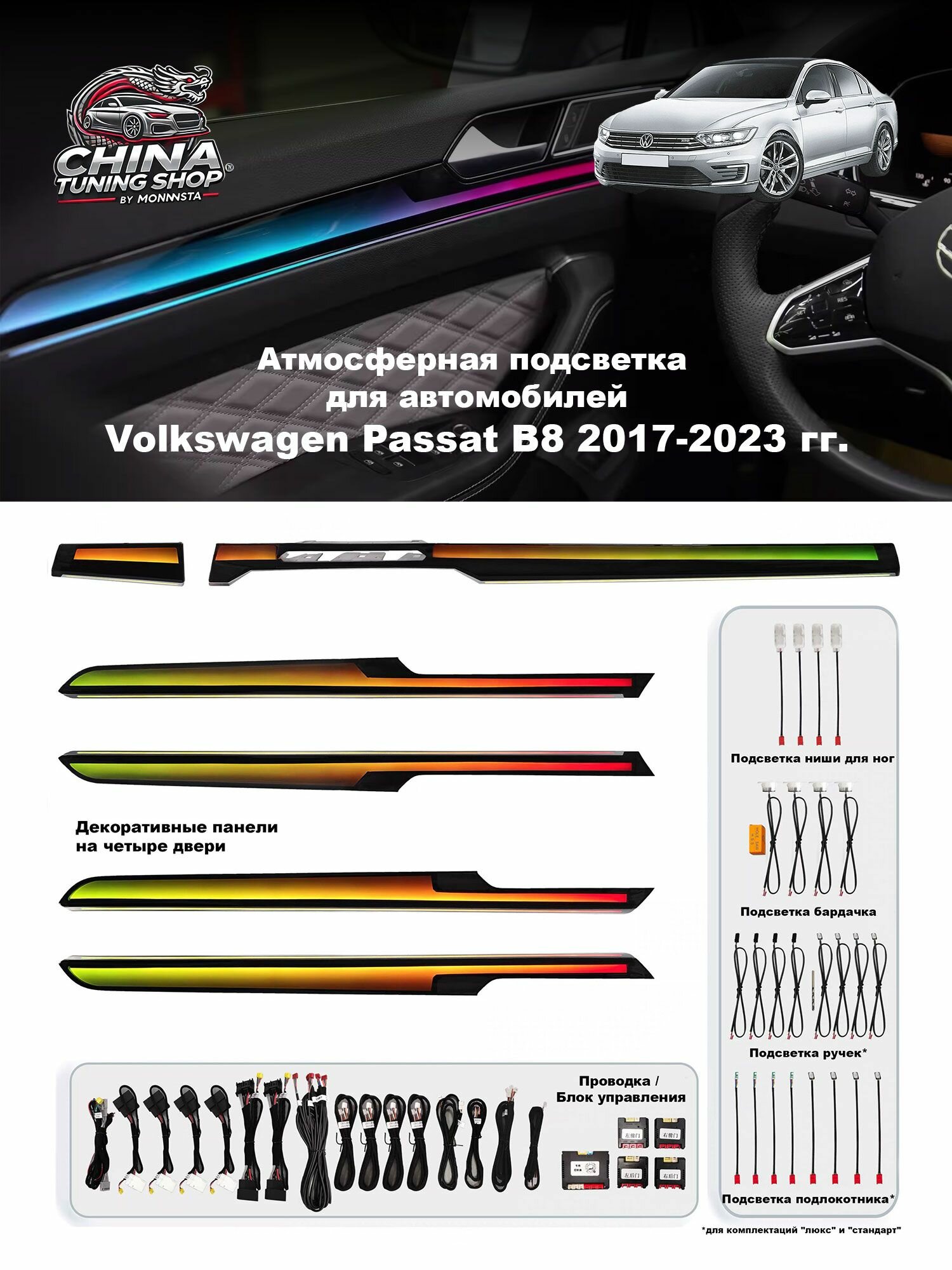 Контурная подсветка для Volkswagen Passat B8