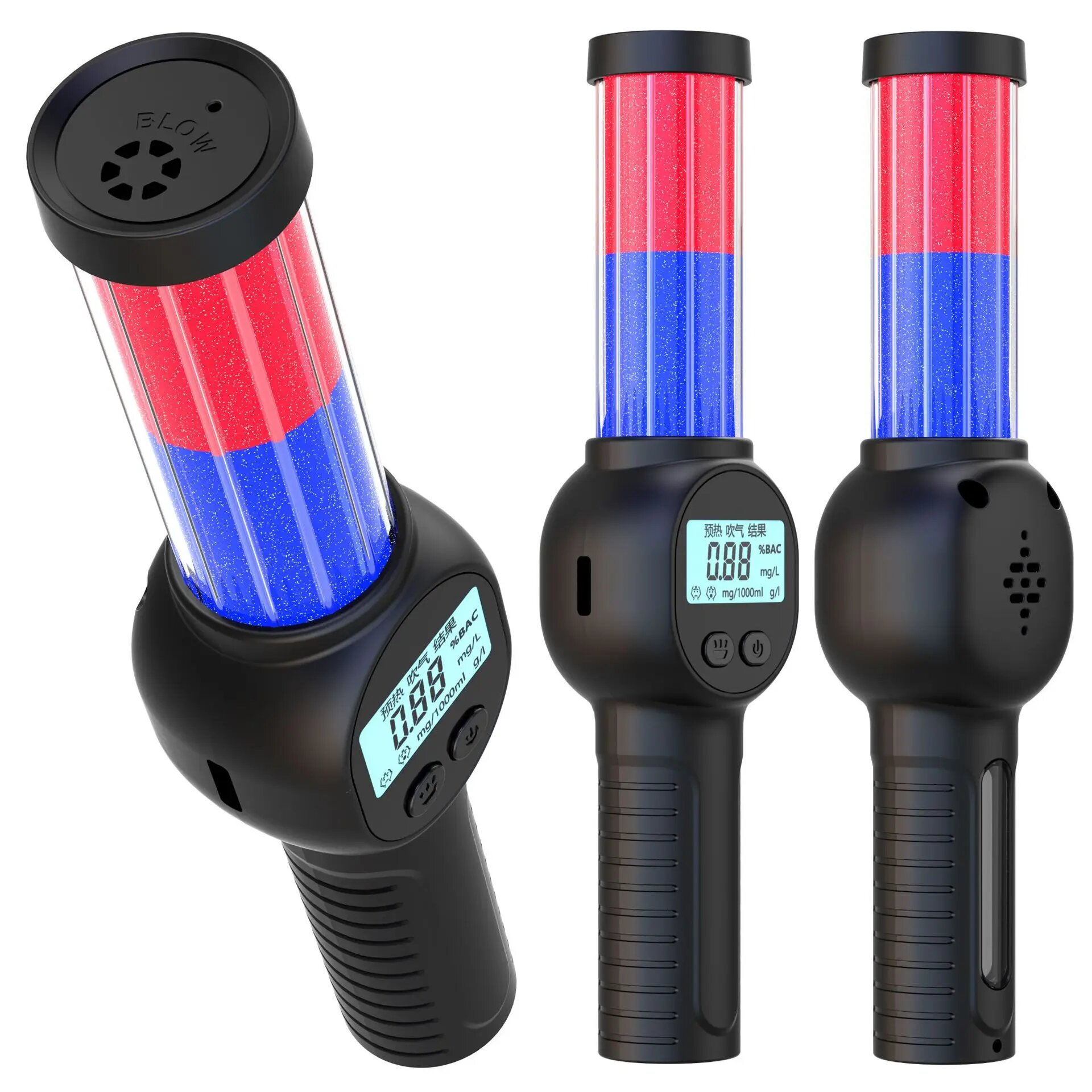 Портативный Алкотестер Traffic Mini Command Stick С Голосовым Оповещением И ЖК-дисплеем Для Личного Использования Дома И В Офисе