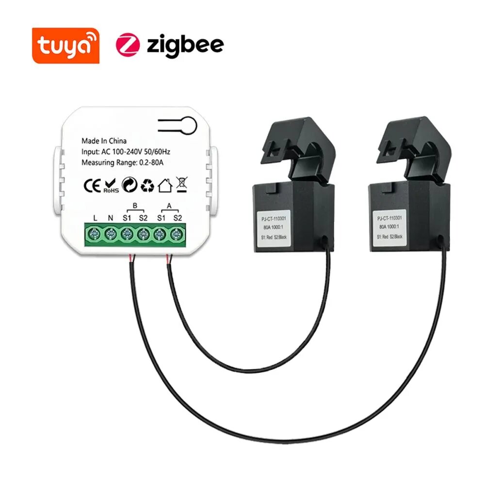 Интеллектуальный счетчик энергии Tuya ZigBee