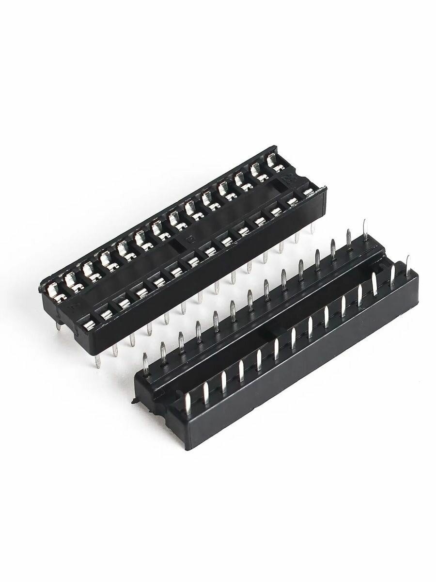 Набор IC сокетов DIP, 10 шт, 6-28 пинов, 2.54 мм, для Arduino и пайки DIP-гнезда 6-28 выводов 2.54 мм шаг