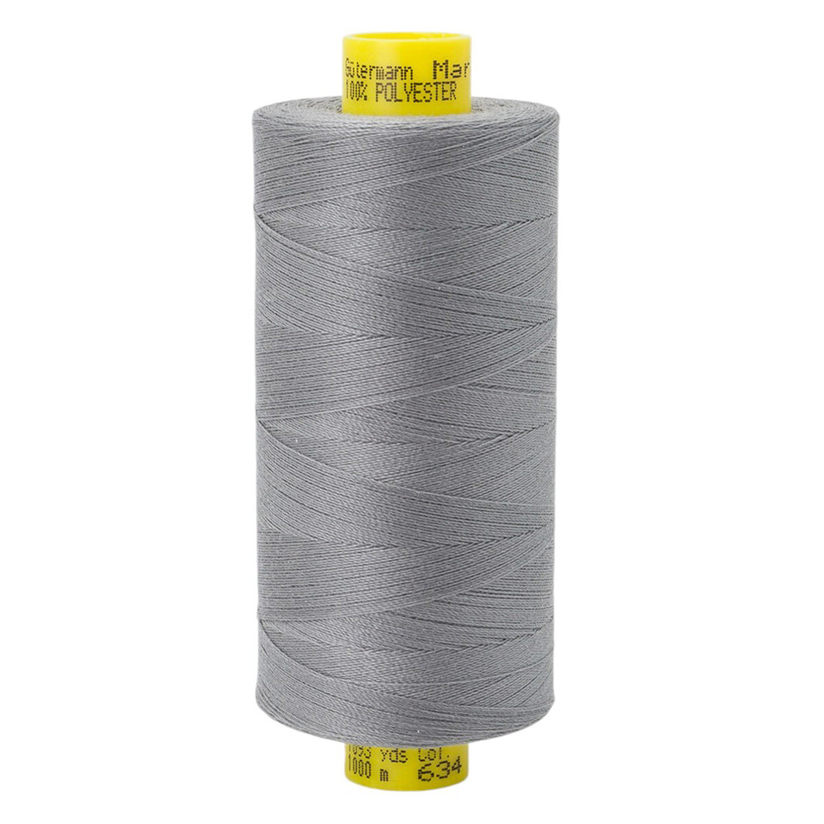 Нитки Mara 120/1000 м универсальные, 100% полиэстер Gutermann 700207 (634 дымчатый пепел), 10 шт