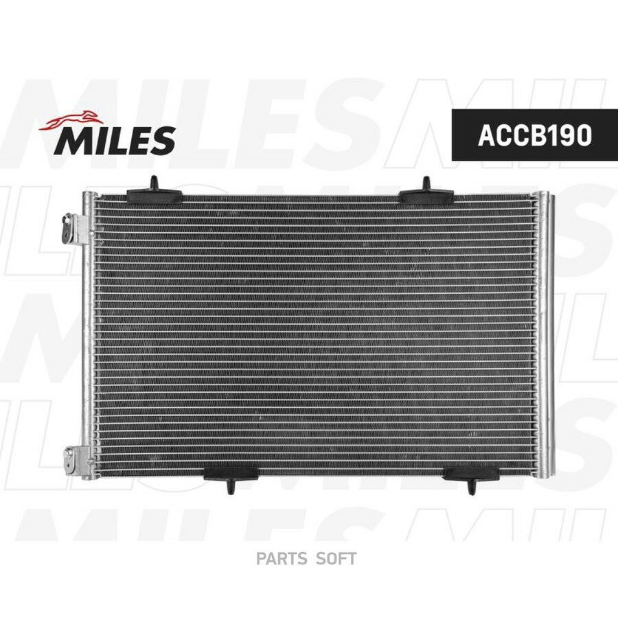 MILES ACCB190 Конденсер CITROEN C-ELYSEE / PEUGEOT 301 1.6/1.6D 12- ()