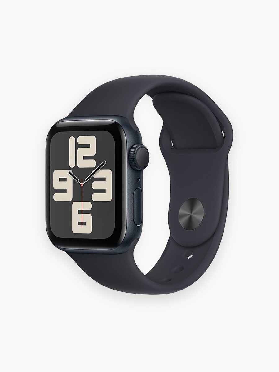 Умные часы Apple Watch Series SE 2024 Gen 2 40mm Aluminium Case, Midnight/Midnight S/M Sport Band