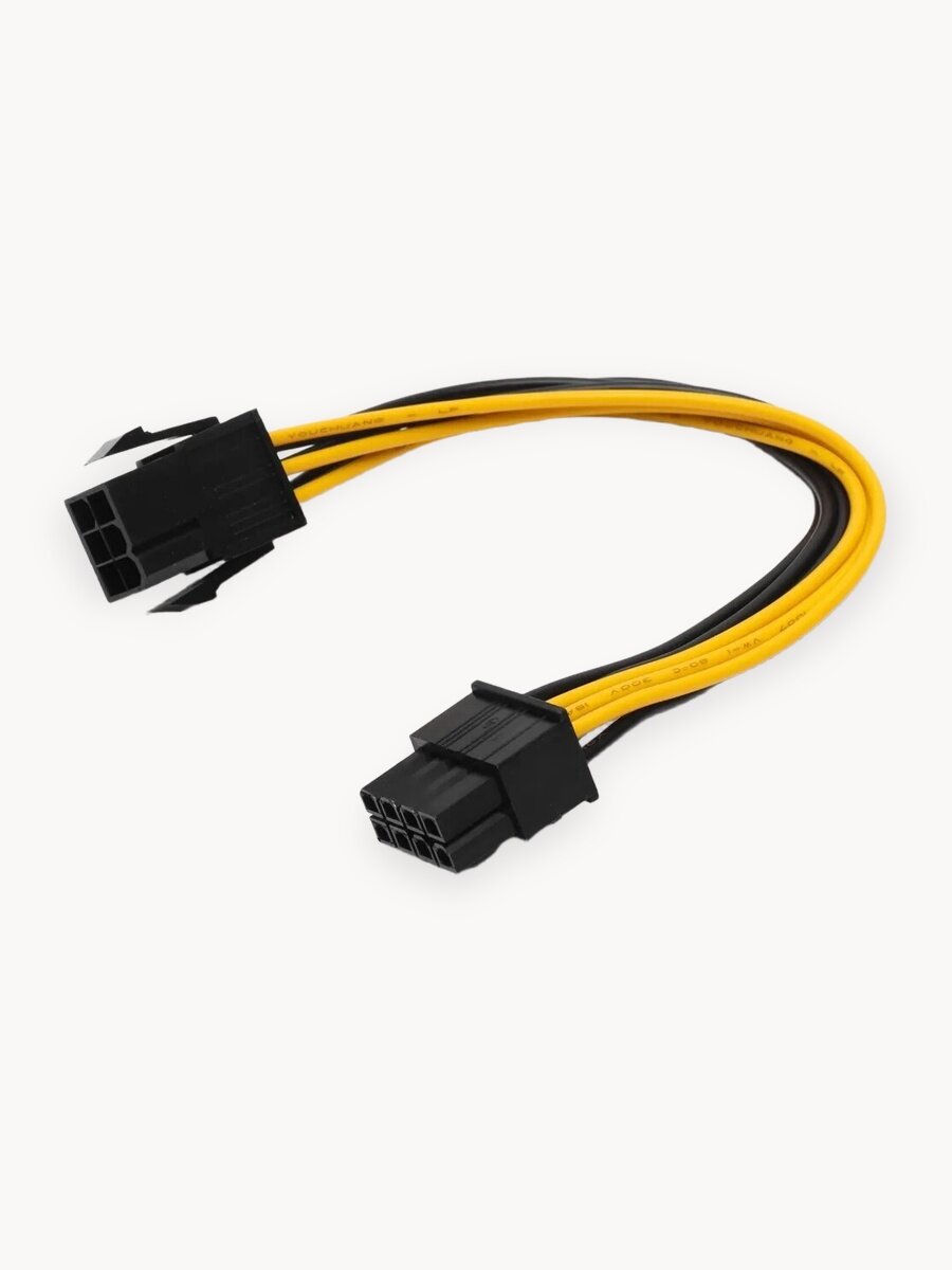 Переходник питания для видеокарты, 6-pin к 1 х 8-pin, длина 20см