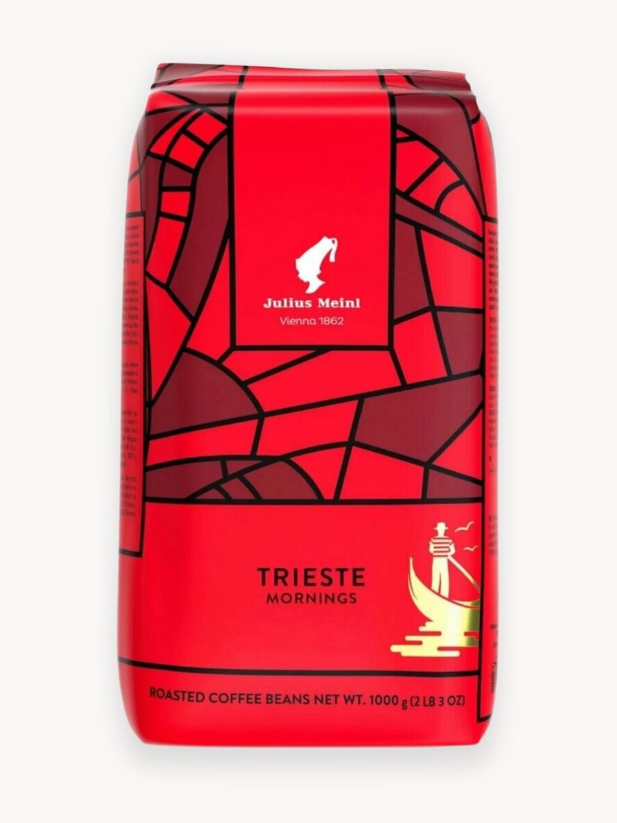 Кофе в зернах Julius Meinl "Trieste Morning" Premium Breakfast, арабика/робуста ,1 кг, средняя обжарка