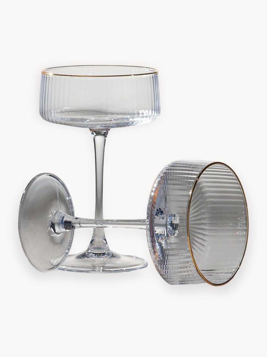 Набор креманок Lefard "Perfo", 2 шт, 255 мл, бокалы для шампанского