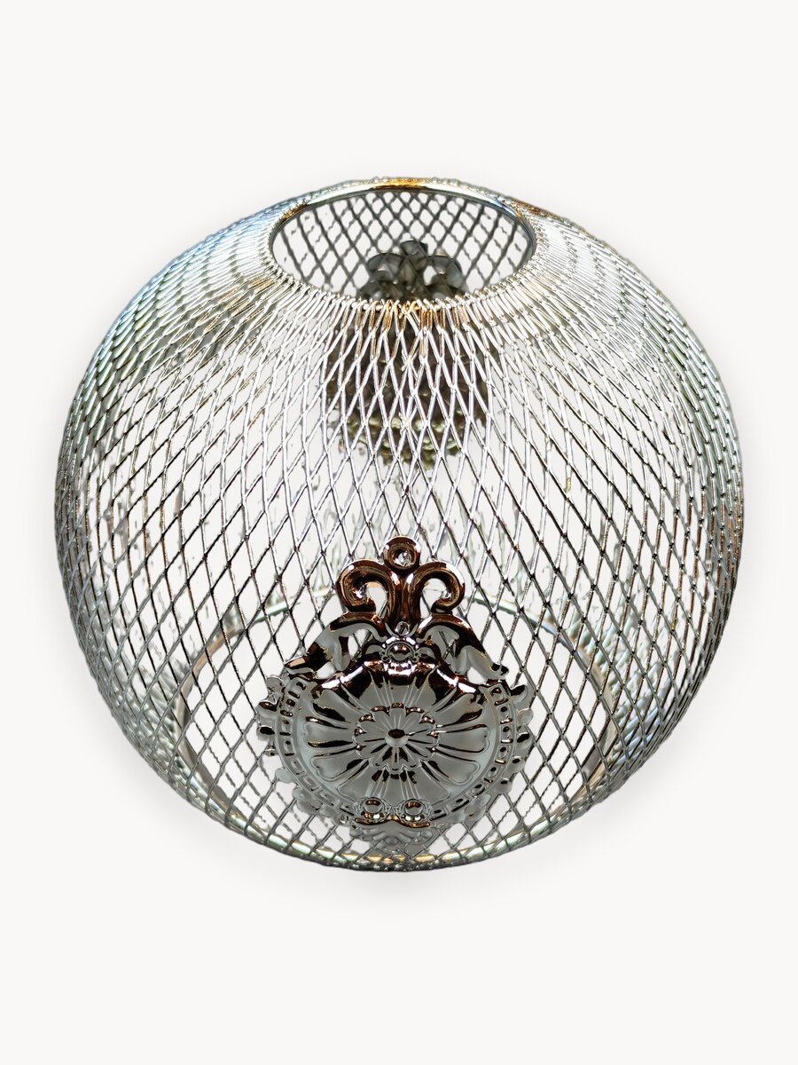 Плафон металлический серебристый для люстр потолочных светильников бра JUPITER LIGHTING