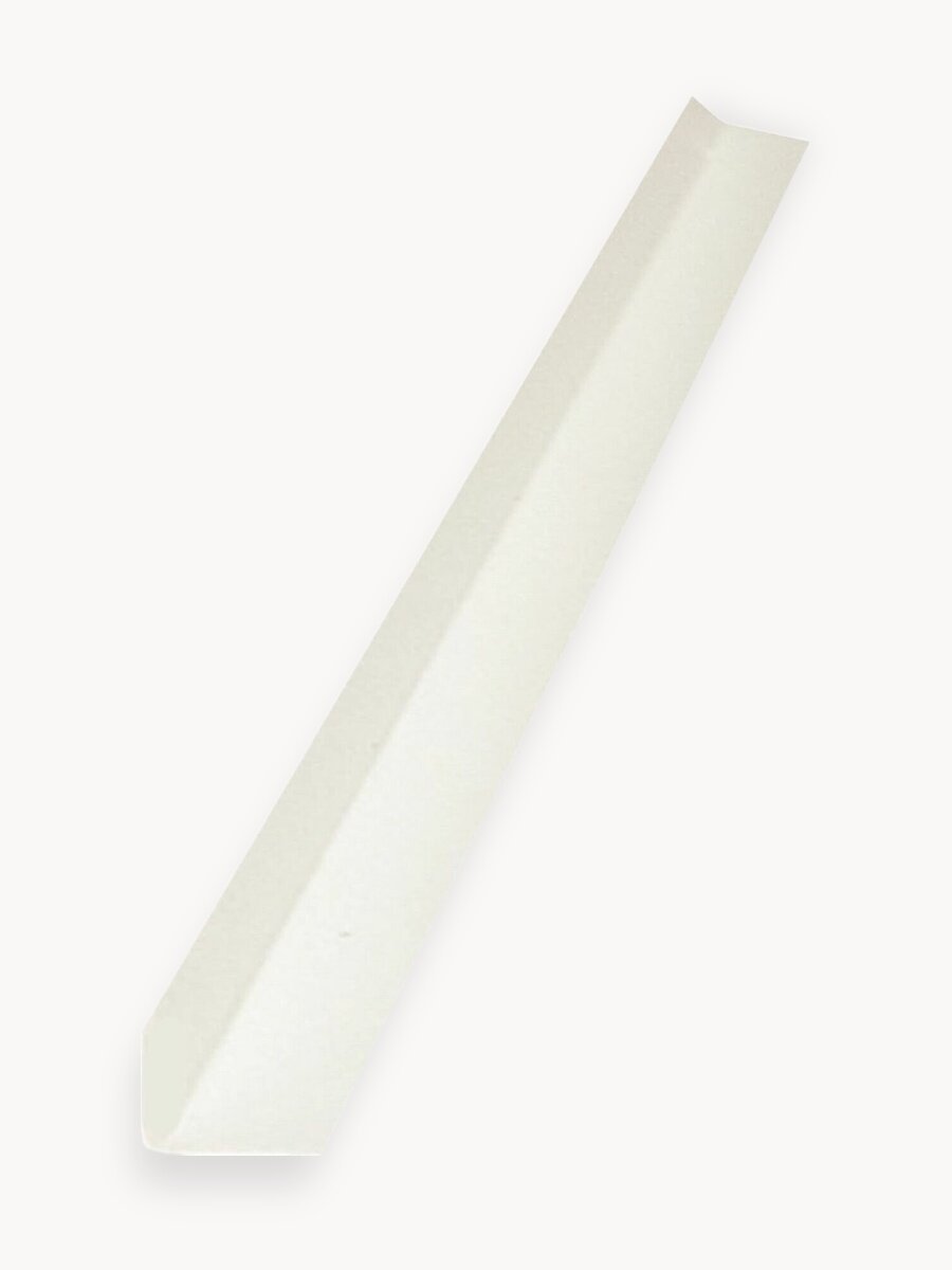 Уголок отделочный Grace, ПВХ, однотонный, 2700ммx10 мм, белый