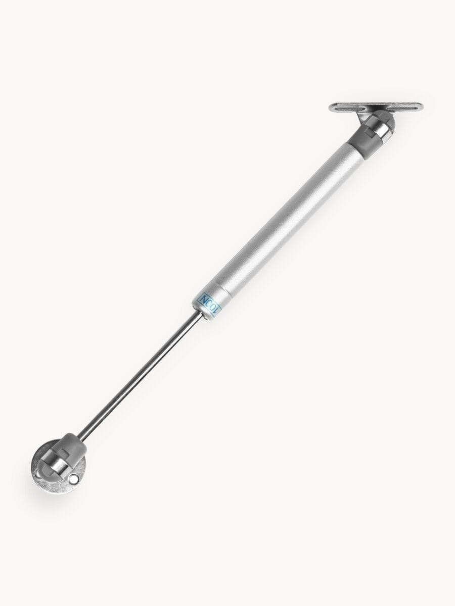 Газлифт мебельный тундра, усилие 100Н, нагрузка 10кг, цвет серый