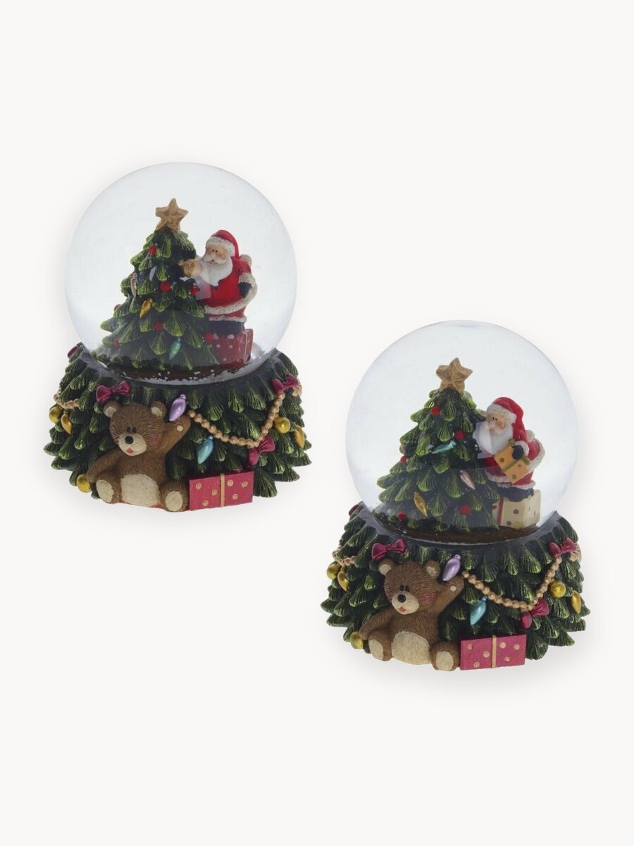 Снежный шар Дед Мороз с подсветкой, D6,5 см, L7,5 W8 H9 см, (3хLR44 не KSM-743540