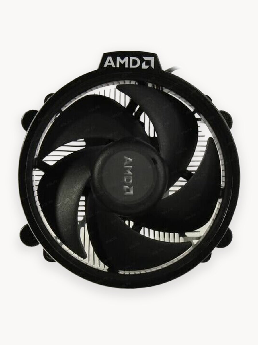 Кулер AMD Wraith Stealth REV B 712-000071 , для процессора AM4, 2600 об/мин, 65Вт, черный