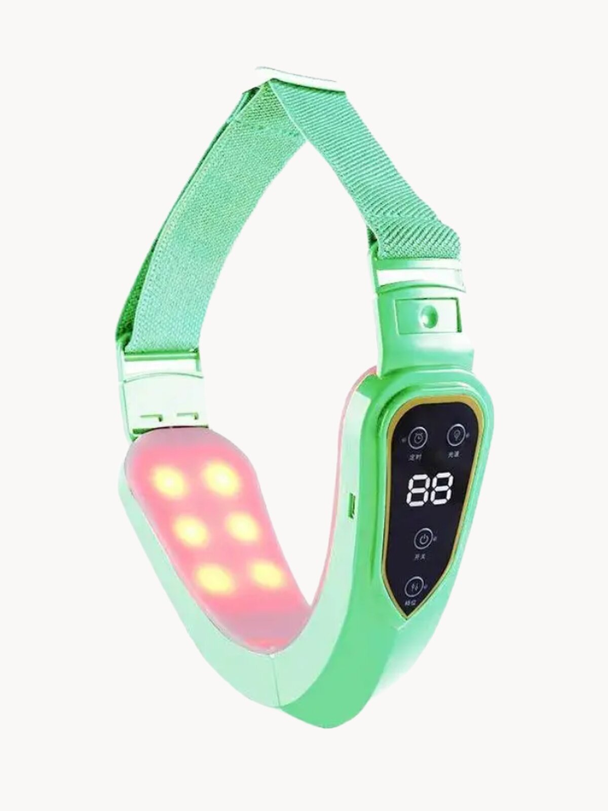 Вибромассажер для улучшения овала лица с вибрацией. Массажер от второго подбородка и отеков с 12 уровнями микровибрации