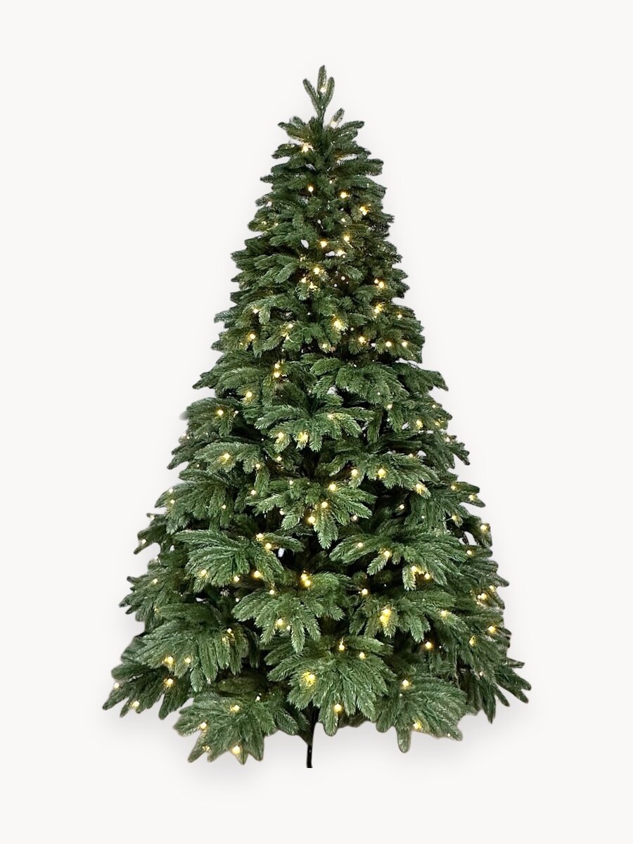Искусственная елка TREE STYLE модель FRIDA со светодиодной гирляндой, Литая, 210 см