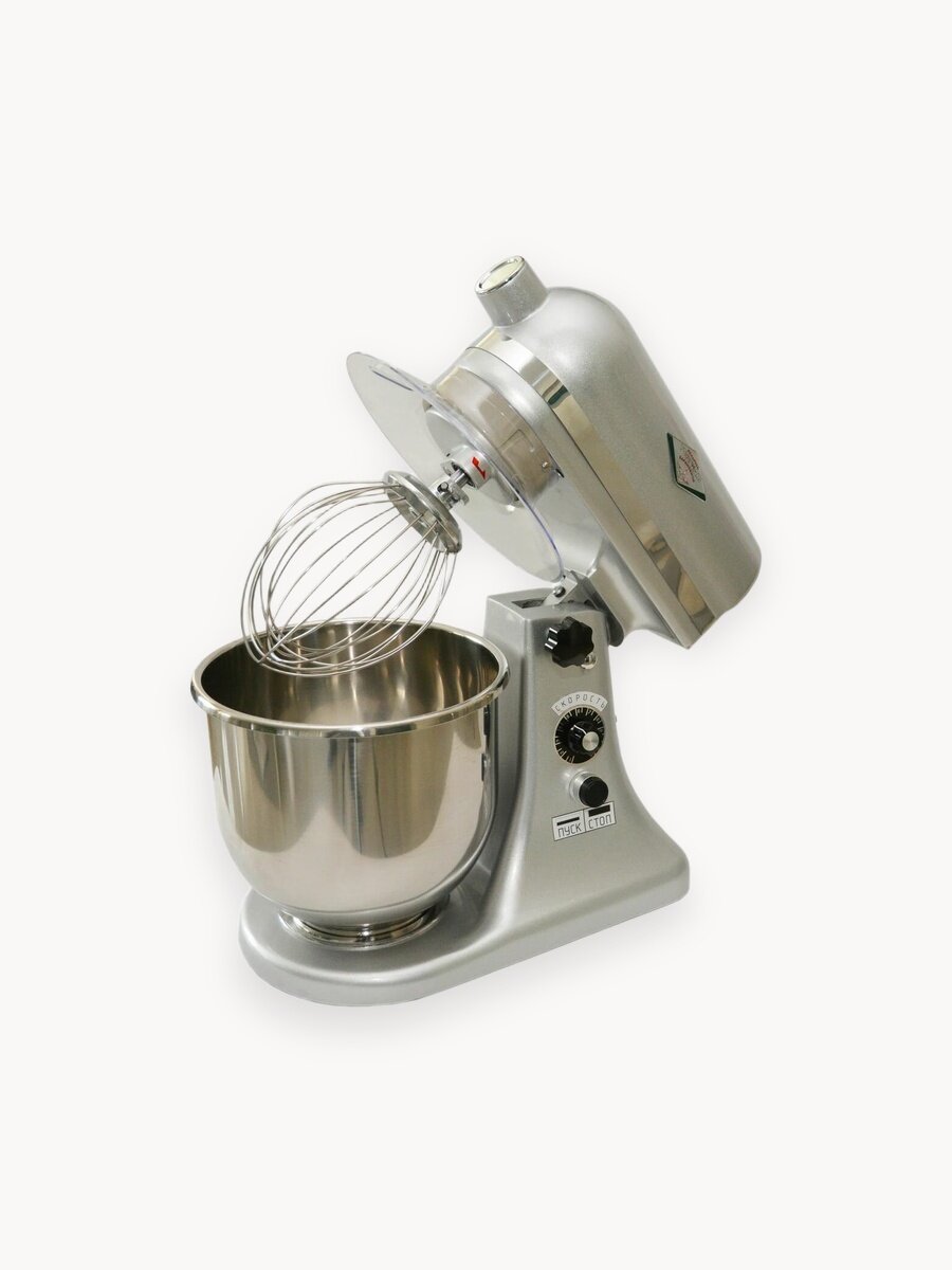 Планетарный миксер Торгмаш МП-5 Барановичи, профессиональный, серебристый, 370Вт