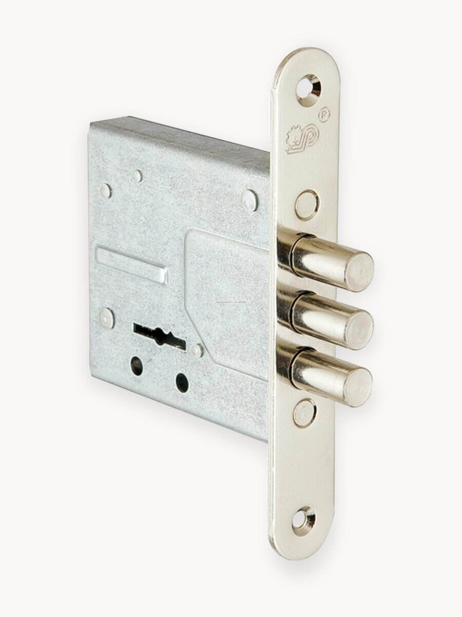 Замок врезной ПроСам ЗВ8-8У/15, 8-сувальдный, серебристый, 250 000 комбинаций