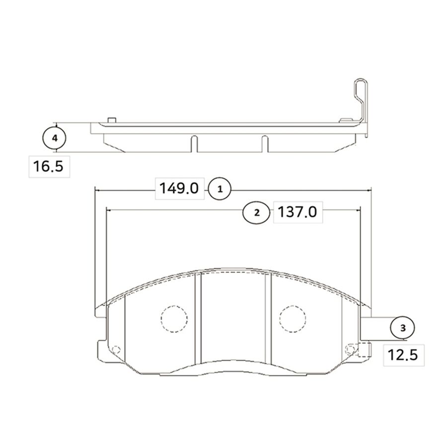 Колодки Тормозные Hyundai Santa Fe 2001 2006 / Trajet 1999 2008 / Highway 2000 200 (CTR GK0468)