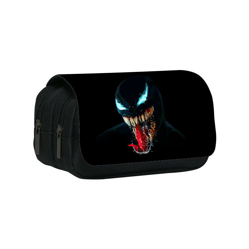Venom print student двойной слой школьный пенал для канцелярии размер 7