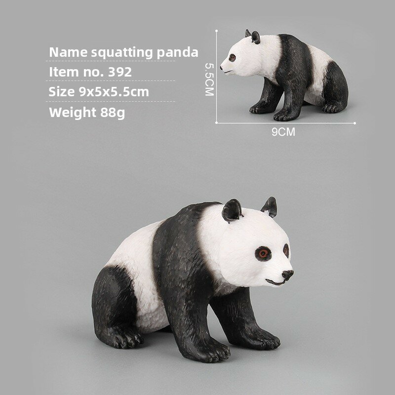 Детская игрушка животное моделирование с панда фигурами для домашнего обучения приседающий панда