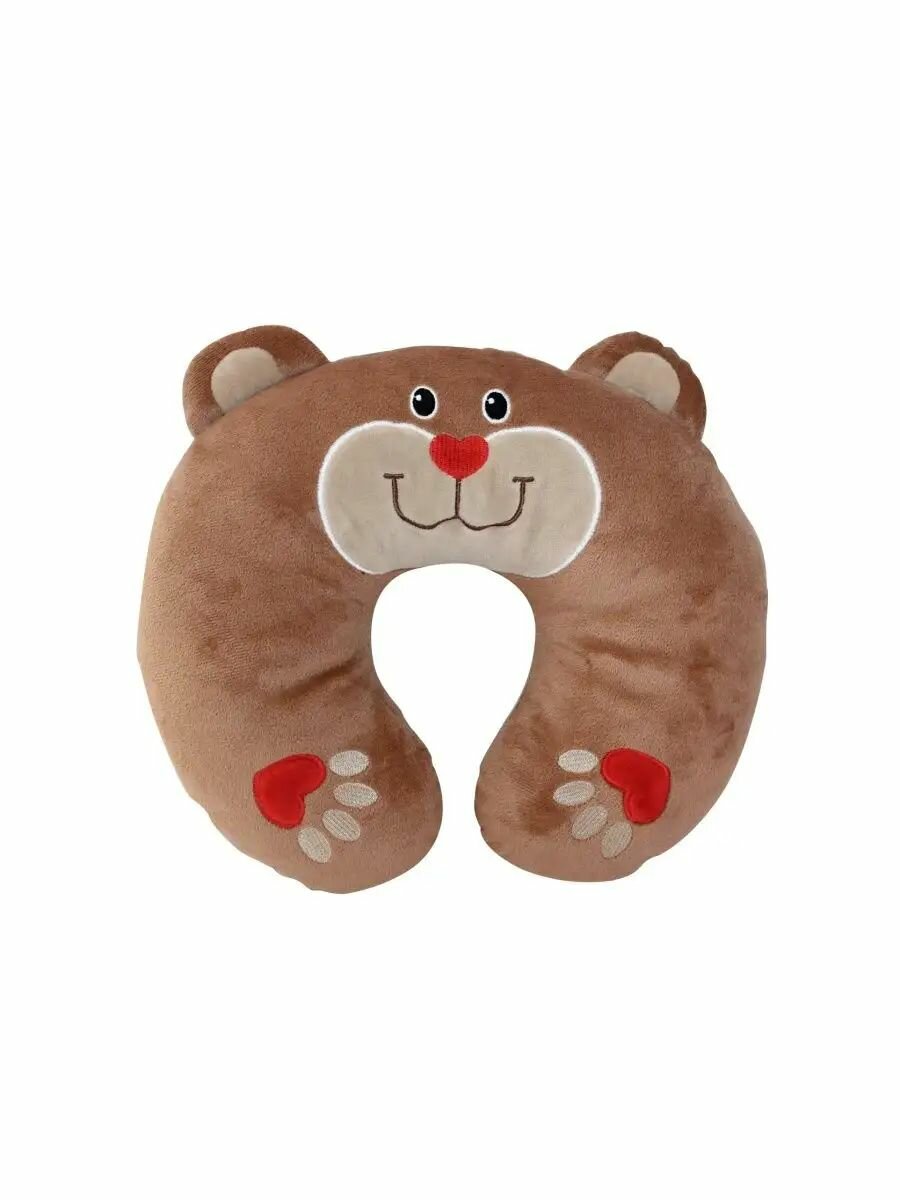 Подушка для путешествий на шею детская Little Car Мишка
