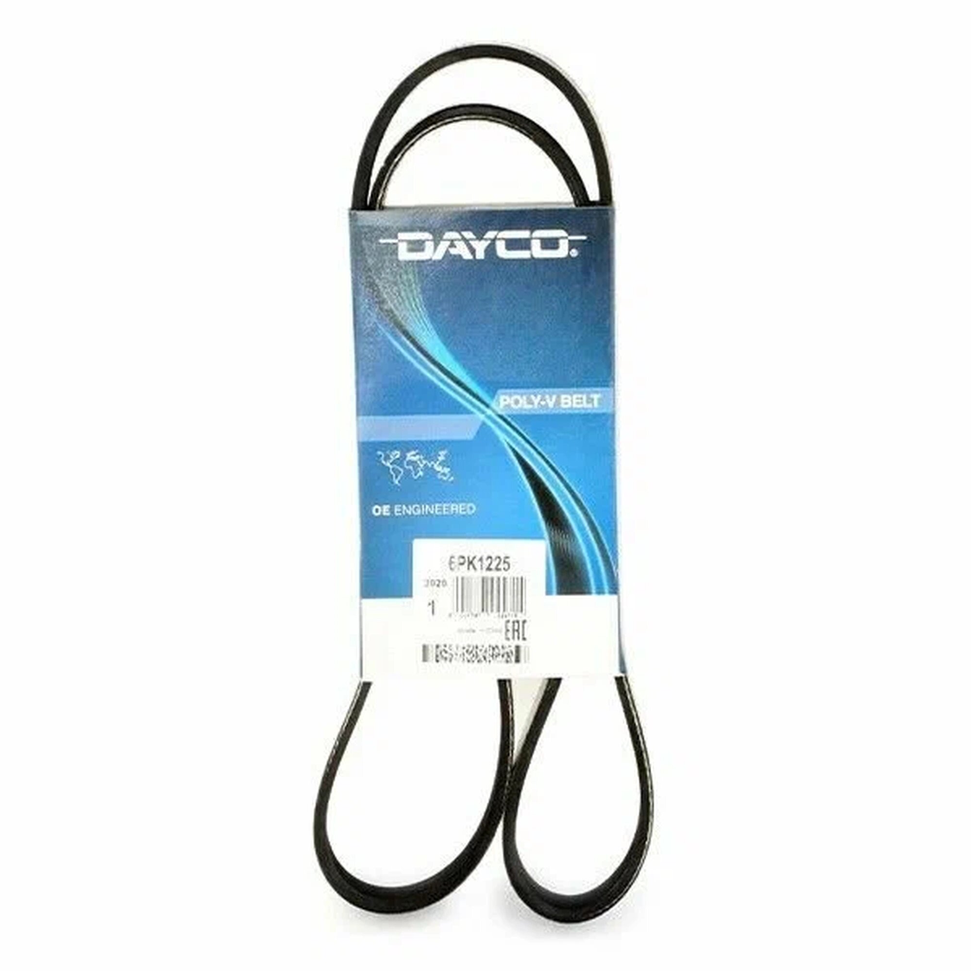 Ремень поликлиновой Dayco 6PK1225, для а/м PEUGEOT Bipper, CITRO N Nemo