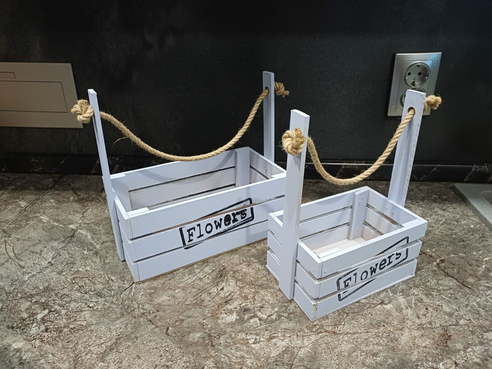 Подарочная коробка кашпо для цветов