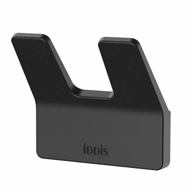 Крючок IDDIS Slide SLIBS20i41 из нержавеющей стали, двойной, черный, вешалка для полотенец в ванную