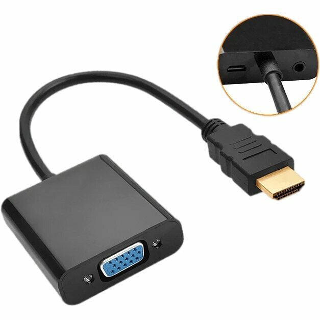 Переходник Buro HDMI-M-VGA-F-WUSB HDMI (m) VGA (f) 0.1м