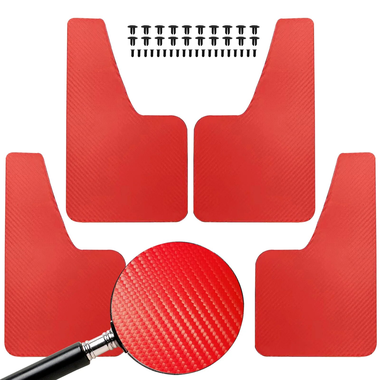 Комплект брызговиков, брызговики, брызговики для Suzuki Swift 1 2 GTI GLX Sport Alto 4Pcs - Red