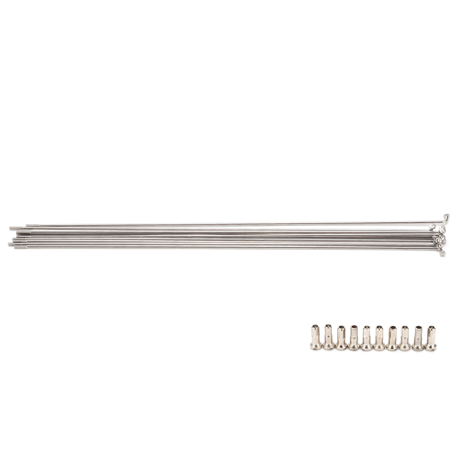 10 сетов 14G Прессы о велосипеде нержавеющей стали с крышкой для дорожного горы вниз по склону ремонтные части 270 мм