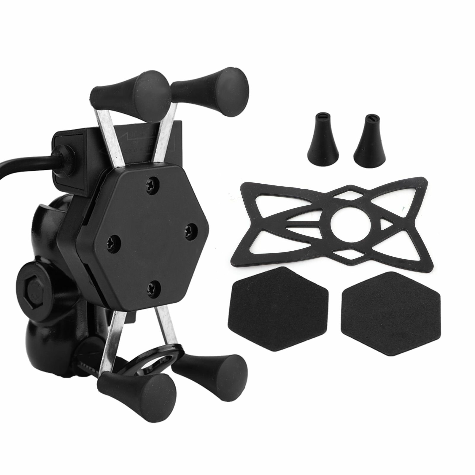 Универсальный держатель телефона для мотоцикла с USB-зарядкой