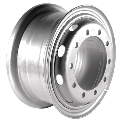 Штампованный колесный диск SRW 10/335/281/165 7,5x20/10x335 ET165 D281 Silver (2752001) (14 мм) Камаз-Евро (камера)