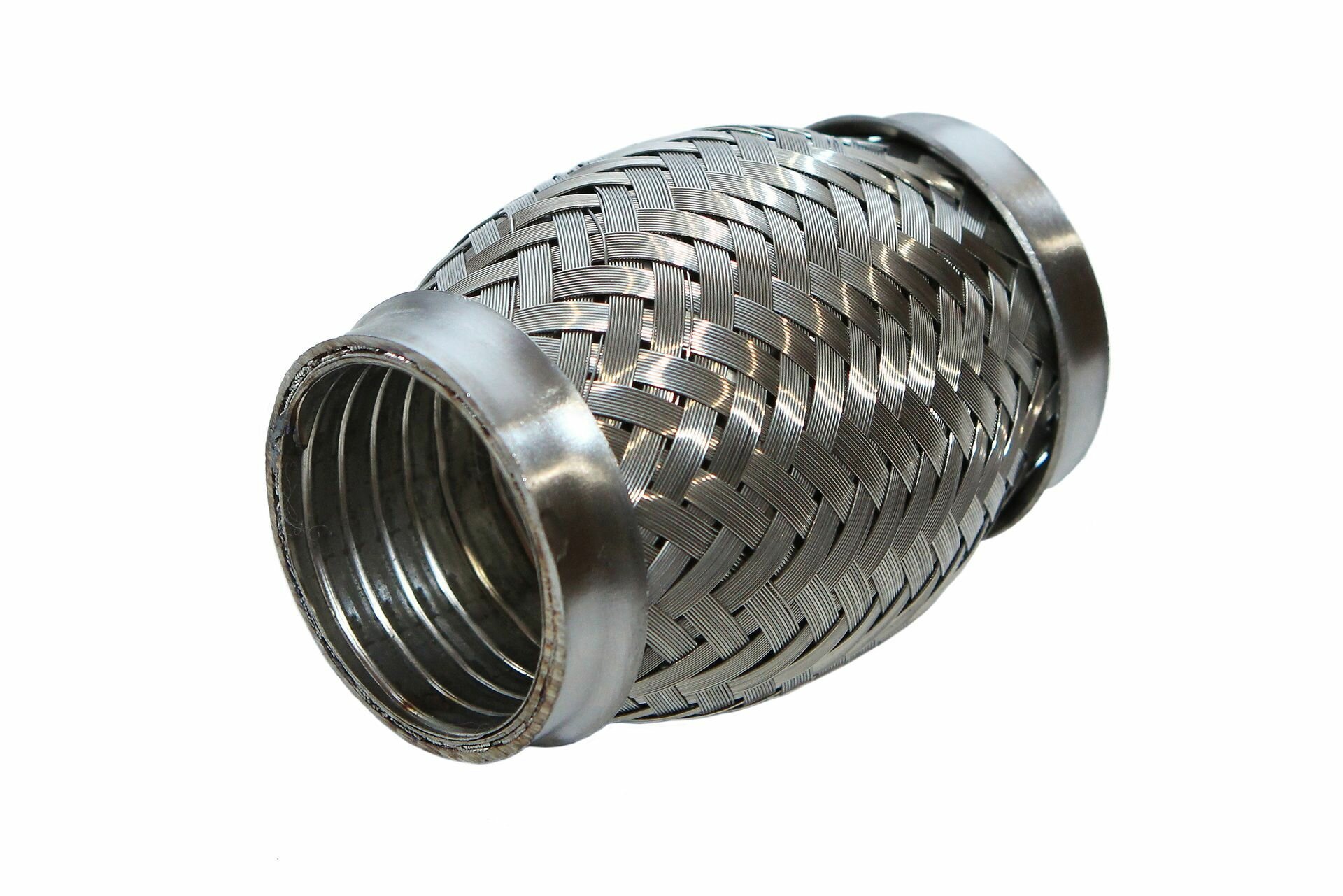 Гофра глушителя InterLock, диаметр 45 мм, длина 100мм, трехслойная усиленная
