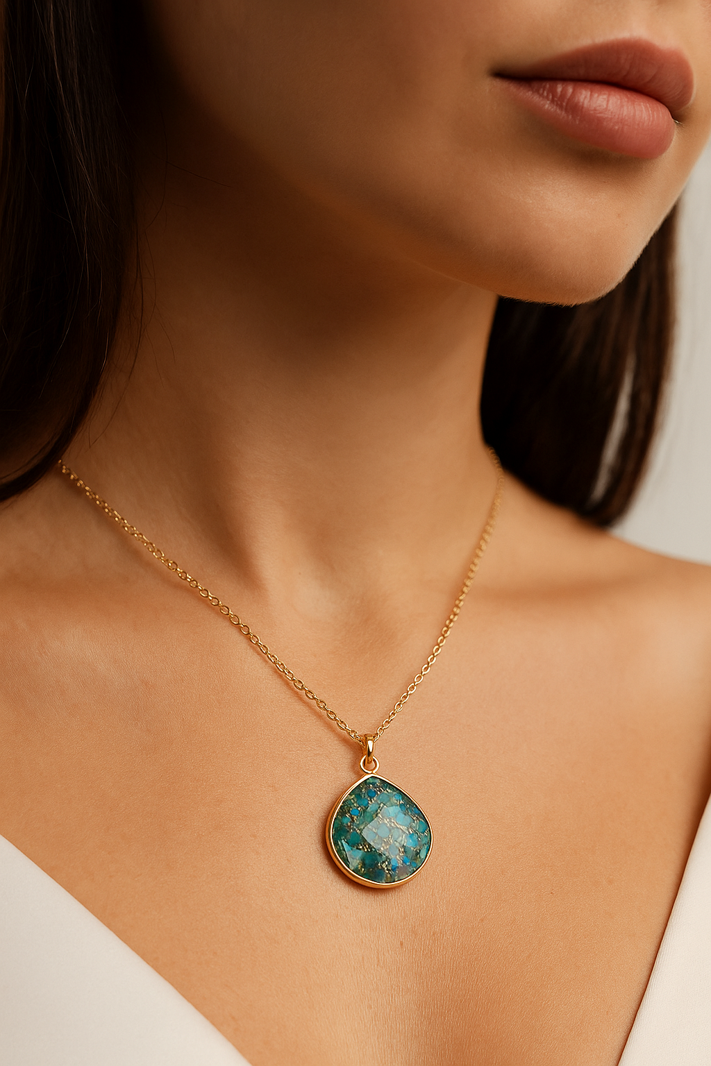 Подвеска, бирюза