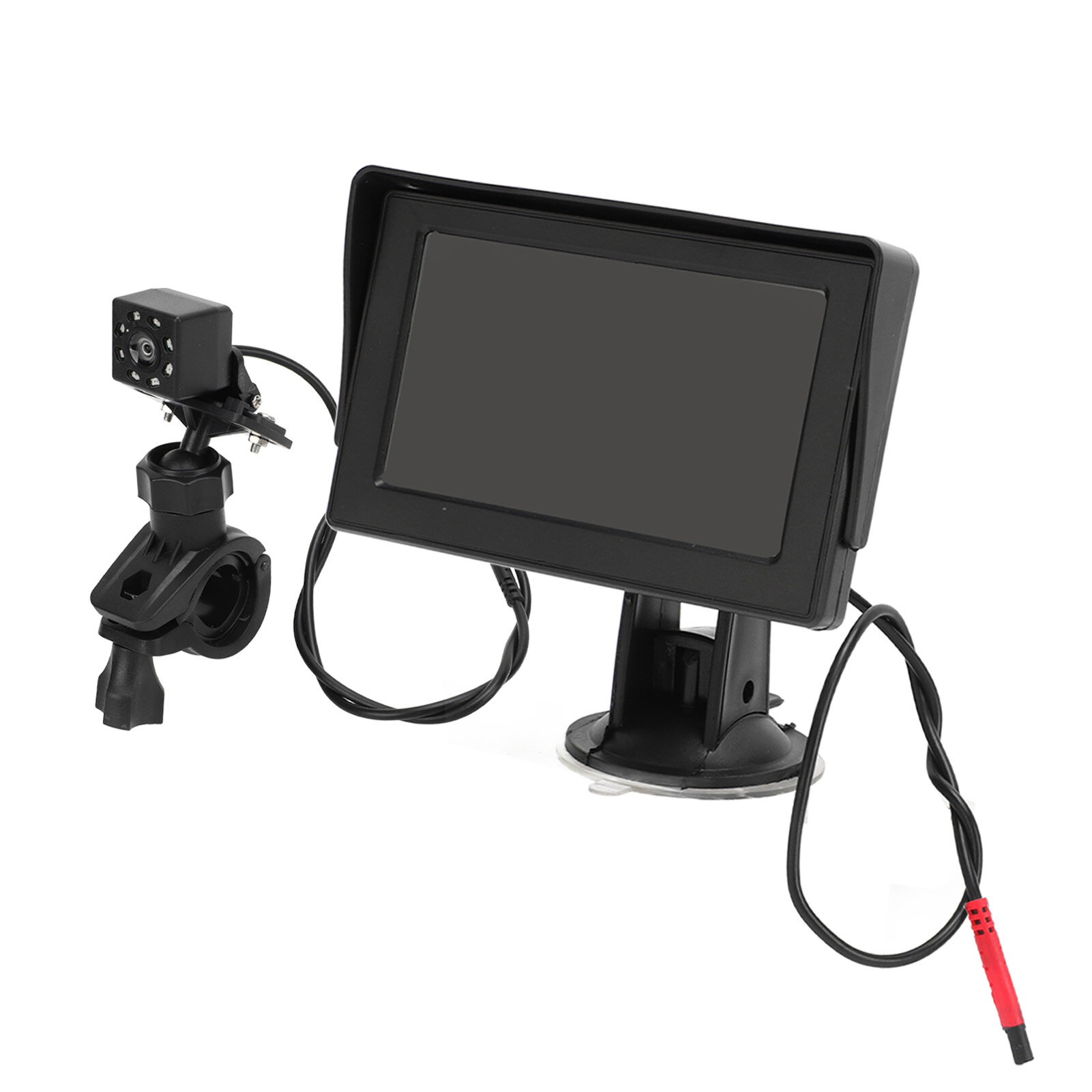 4,3-дюймовый монитор для детского автокресла с HD-экраном, постоянный ток 12 В, водонепроницаемая камера заднего вида для автомобиля, грузовика, внедорожника