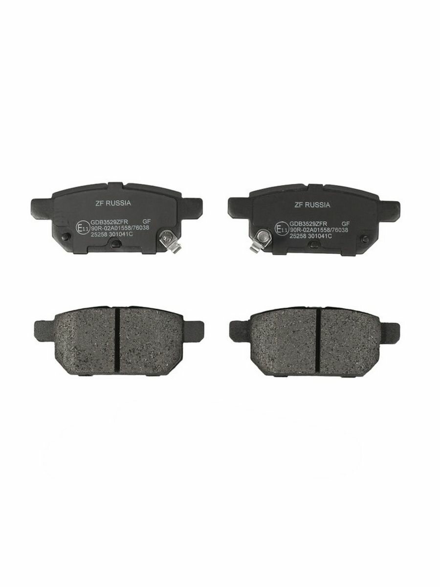 Колодки тормозные дисковые задние ZF Russia GDB3529ZFR для SUZUKI Swift, SX4, Vitara