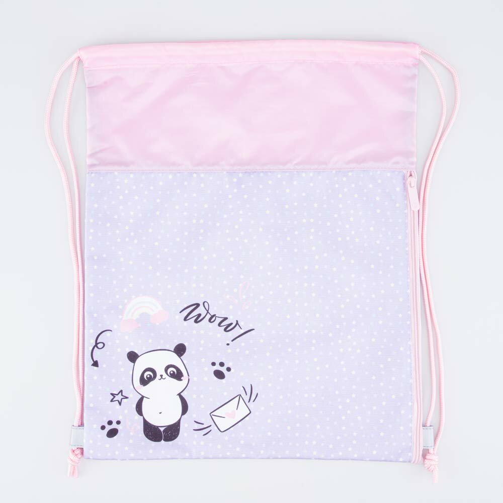 Мешок для сменной обуви сиреневый котофей 02808185-20 размер выс.50 см.