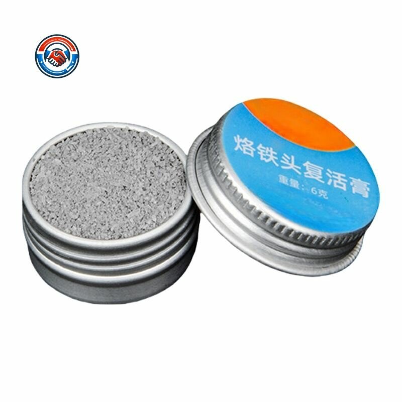 Паста для очистки наконечника паяльника, набор для обновления жал, быстрое восстановление и продление службы инструмента, удобная алюминиевая упаковка, must-have для ремонта электроники