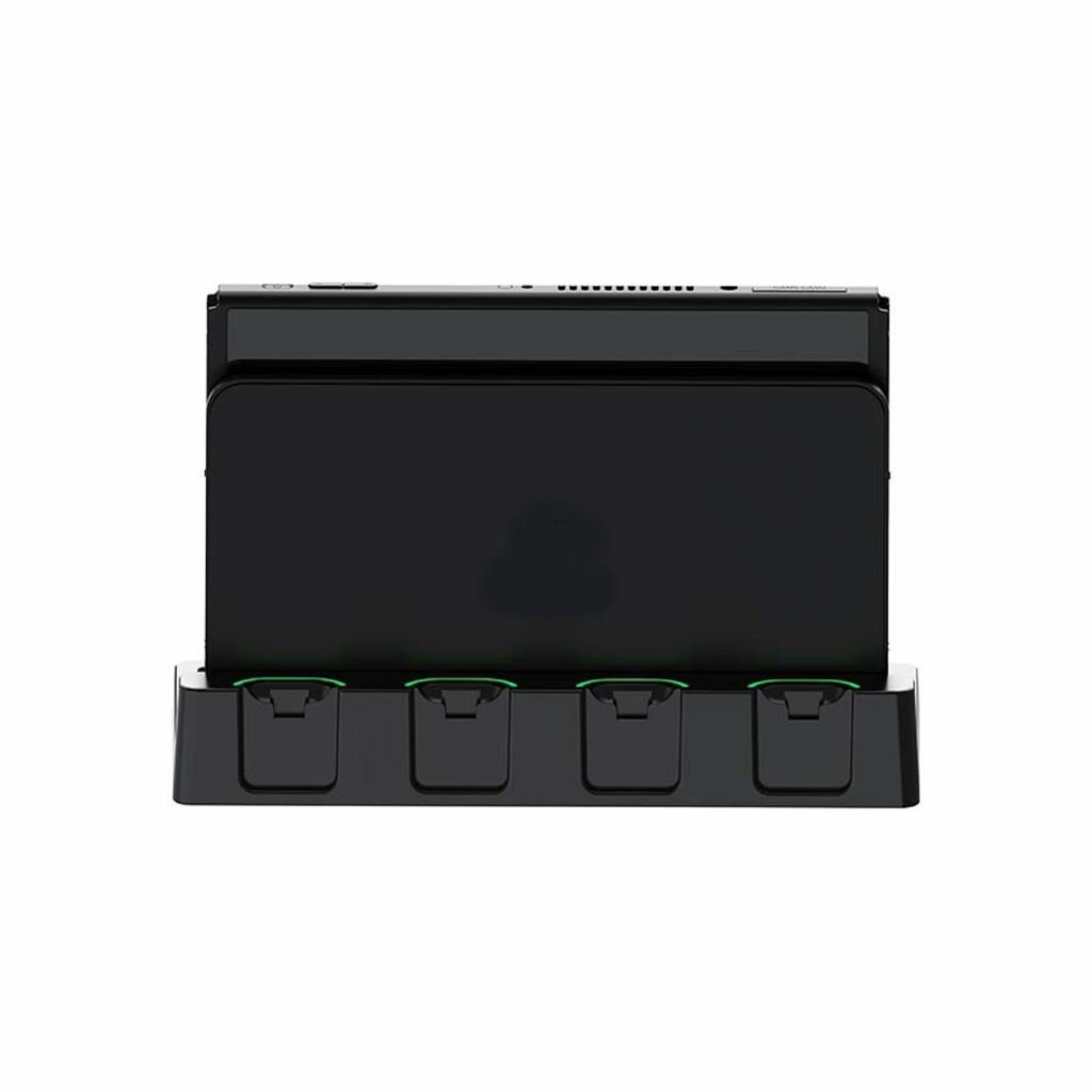 Док-станция для игровых контроллеров 4 в 1 с защитой от перезарядки и индивидуальными светодиодами