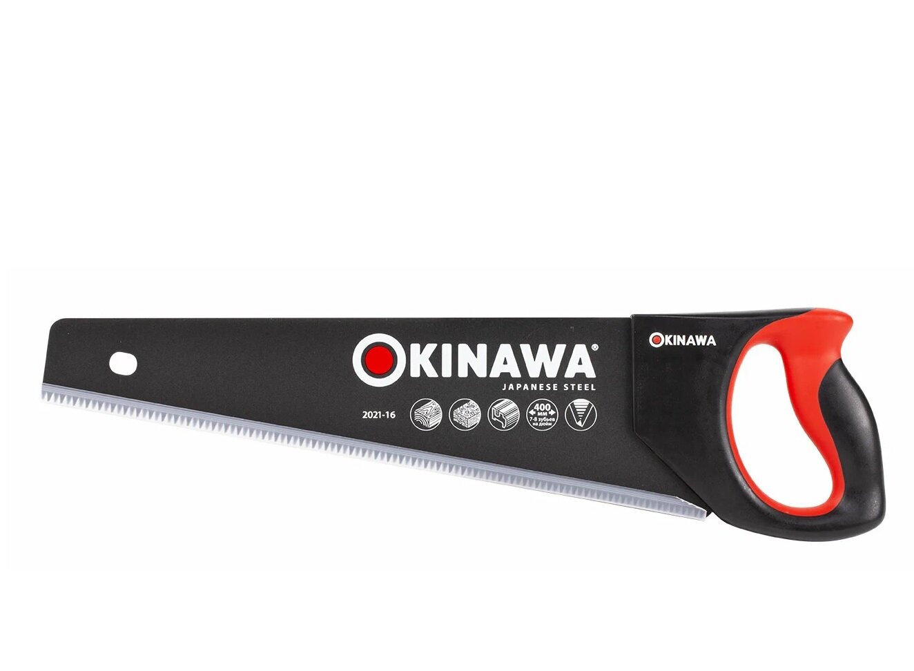 Ножовка по дереву с antistick покрытием 400мм 2021-16 OKINAWA