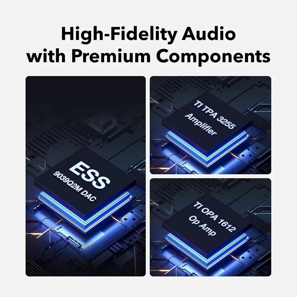 WiiM Vibelink Amp 100W мощность с Premium ESS ЦАП 9039Q2M and TI TPA3255 Совместим с WiiM Mini, Pro, Pro Plus, Ultra.