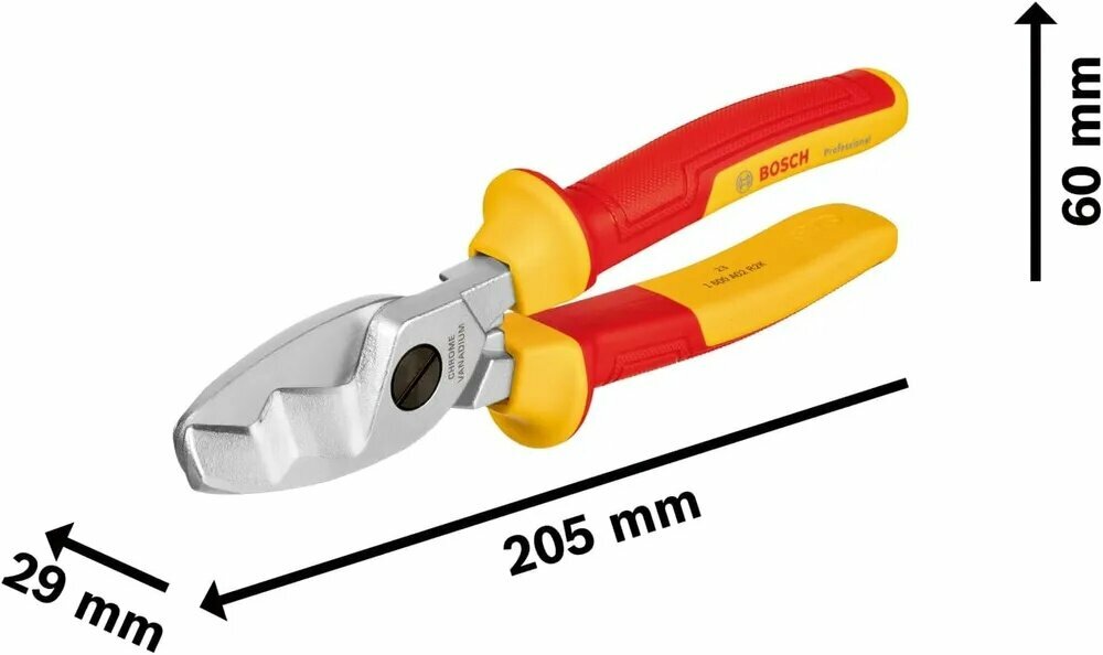 Кабельный резак, Bosch Professional, Bosc Vde 200 мм, Красный 1600A02NF4