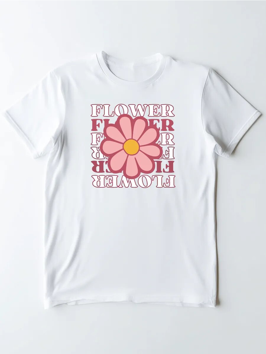 Футболка цветы ромашка
