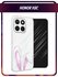 Чехол на Honor X8c / Хонор X8c с принтом "Кроличьи уши 2", прозрачный