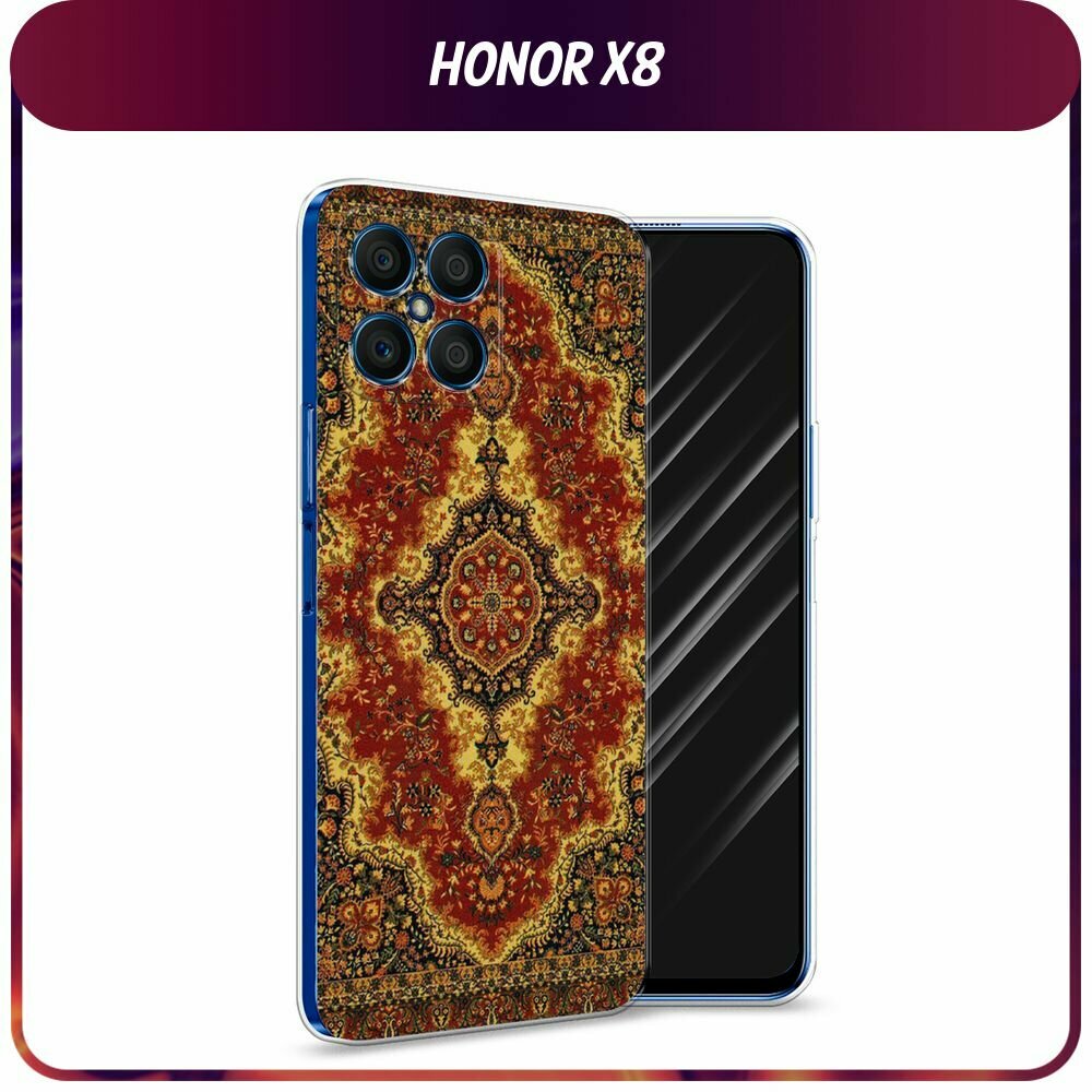 Силиконовый чехол на Honor X8 / Хуавей X8 с принтом Ковер