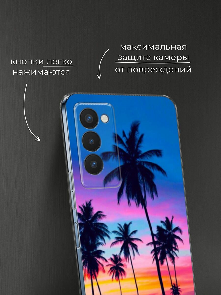 Чехол на Tecno Camon 18P / Техно Камон 18Р с принтом "Закат 5" — фото 1