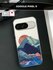 Чехол на Google Pixel 9 / Гугл Пиксель 9 с принтом "Закат в снежных горах", проз...