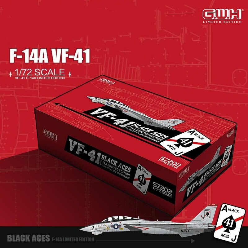 Great WaLL Hobby S7202 1/72 vf-41 черные тузы f-14a лимитированная серия 2020 новинка самолеты