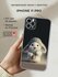 Чехол на Apple iPhone 11 Pro / Айфон 11 Про с принтом "Белый крольчонок в шапке"