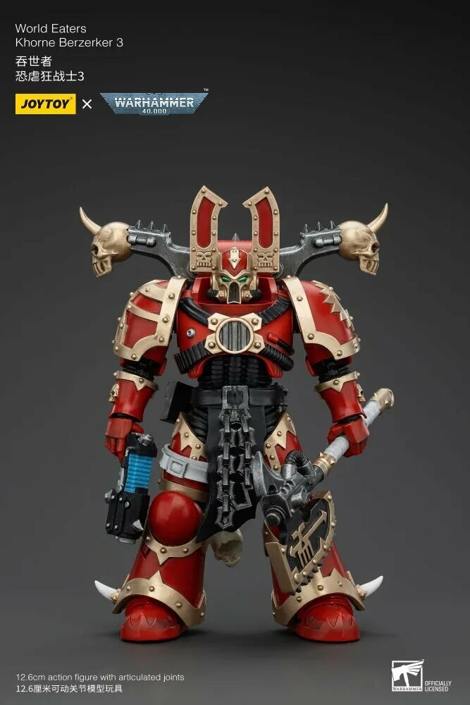 JOYTOY Warhammer 40K World Eaters Khorne Berzerker 3 Фигурка для моделирования