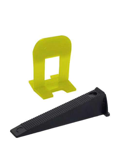 Система выравнивания плитки Profi mini 0,7 мм комплект: зажим ворота, клин (300 шт.)